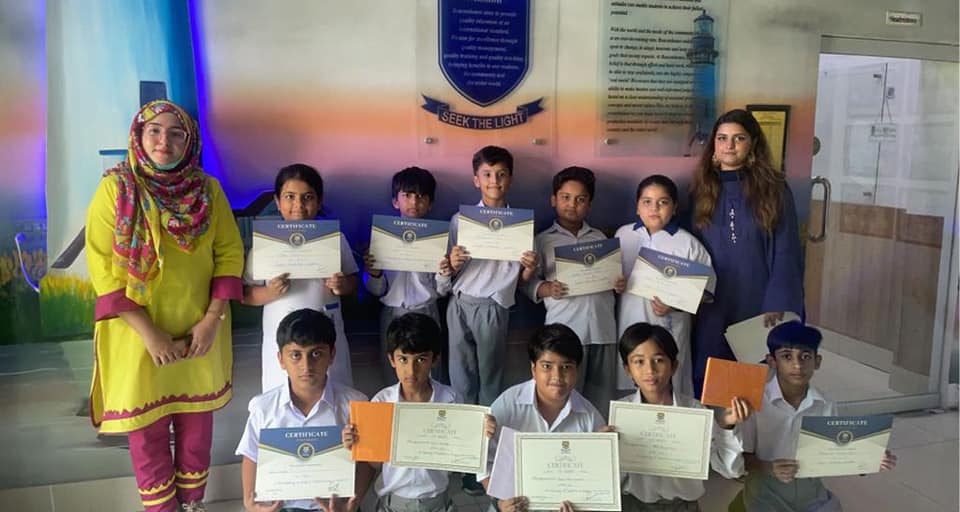 English Handwriting Competition – Latifabad Primary Branch, Hyderabad