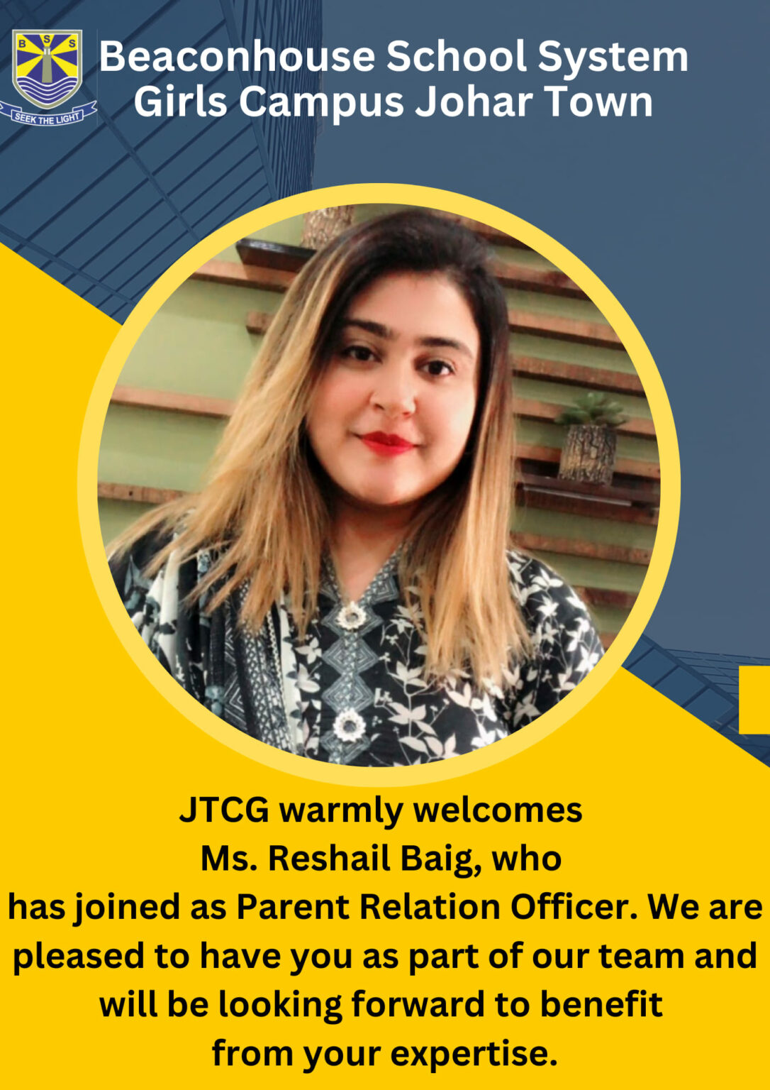 Welcome to JTCG PRO – Johar Town Girls` Campus, Lahore