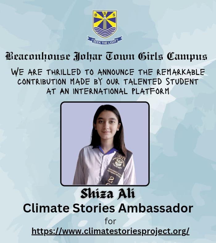 Hats off to Maheen Iftikhar from 11th grade and Shiza Ali from 10th grade – Johar Town Girls ...